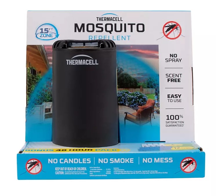 Thermacell Patio Shield Mosquito Repeller Bonus Pack with 48 Hours of ...