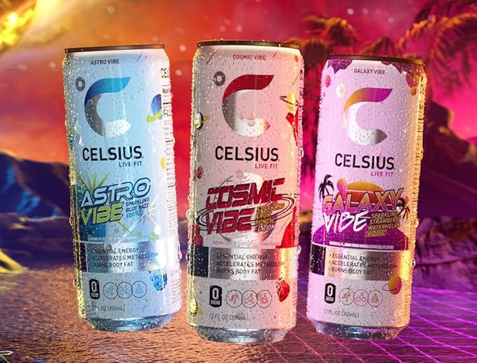 Celsius Cosmic Vibe Sparkling Energy Drink - 12 fl oz Can - Costless ...